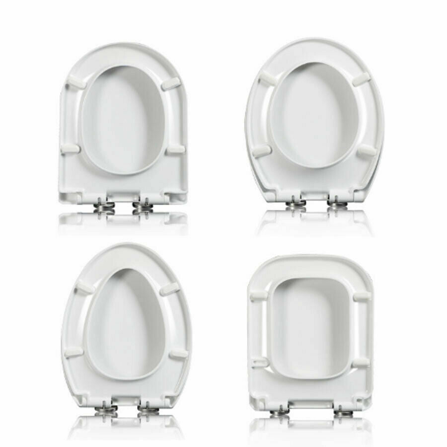 V U O Type Rounded Square Shape Toilet Seat and Cover Board White Lid ...